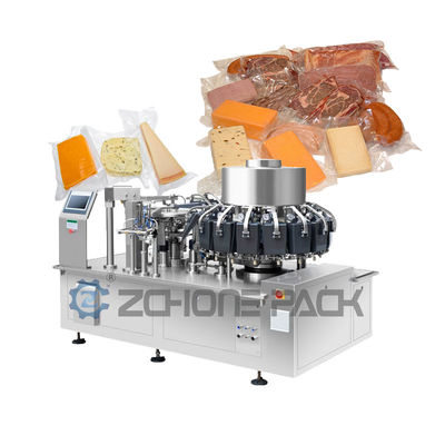 ISO Meat Rotary Vacuum Packaging Machine Meat Seafood Deli Vacuum