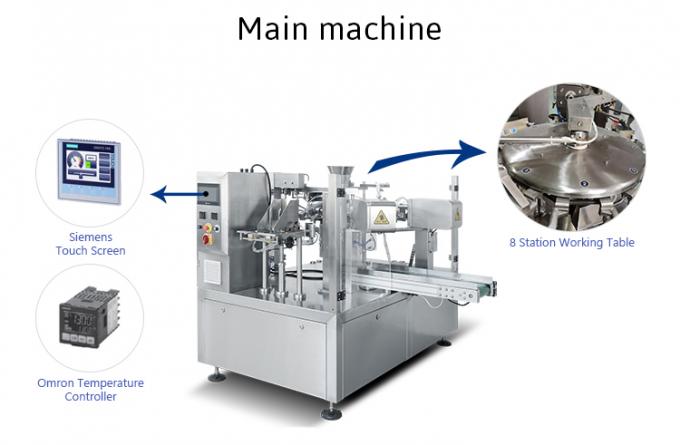 Automatic Pet Food Packaging Machine Multifunctional Rotary Pouch Feeder