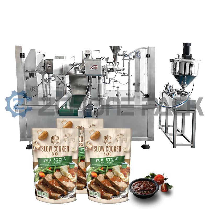 Pe Bag Liquid Packaging Machine Liquid Paste Yogurt Milk Honey Sauce ...