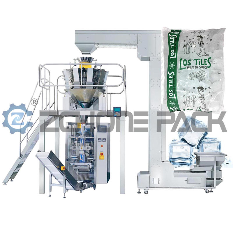 Vertical Ice Cube Roll Film Back Sealed Bag Four-Side Sealed Bag ...